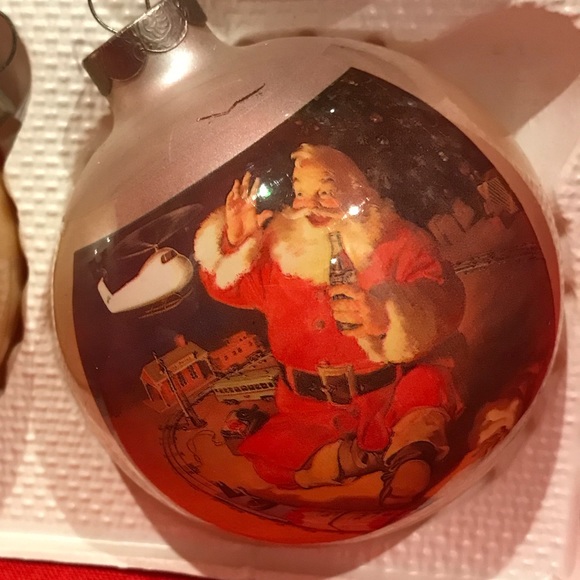 Vintage | Holiday | 8s Vintage Santa Claus Glass Ornaments Set Of 3 ...